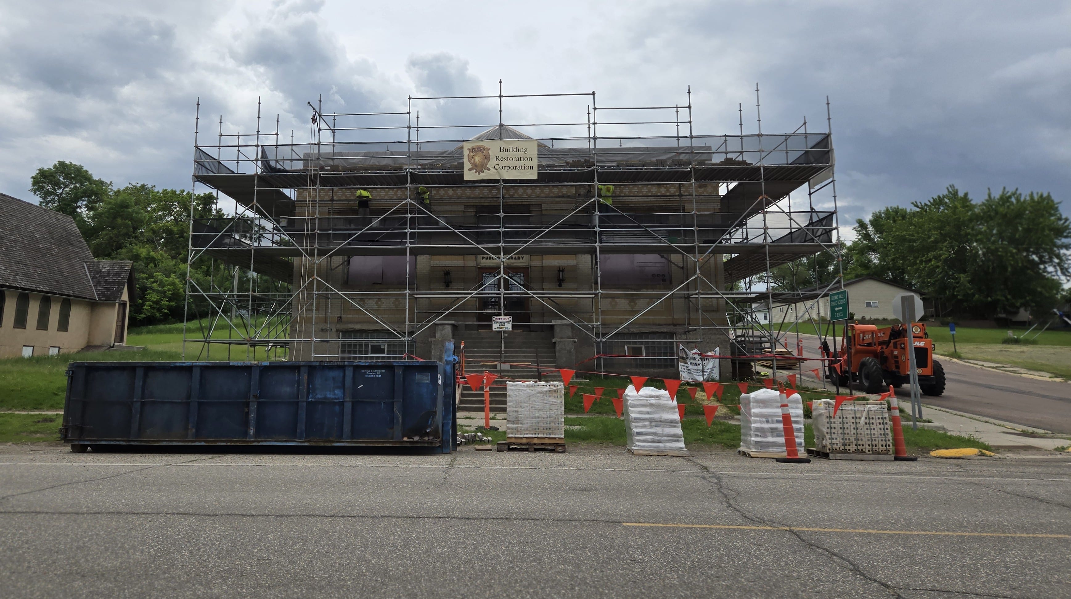Browns Valley Carnegie Library restoration - Engan Associates Architects
